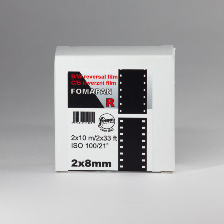 Fomapan Regular 8mm Black & White Reversal Film (33ft: ASA 100D/80T ...