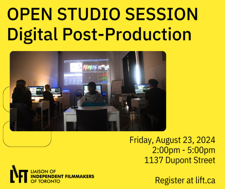 Open Studio Session – Digital Post-Production – Liaison of Independent ...